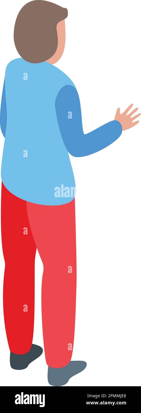 Danger keep distance icon. Isometric of Danger keep distance vector ...