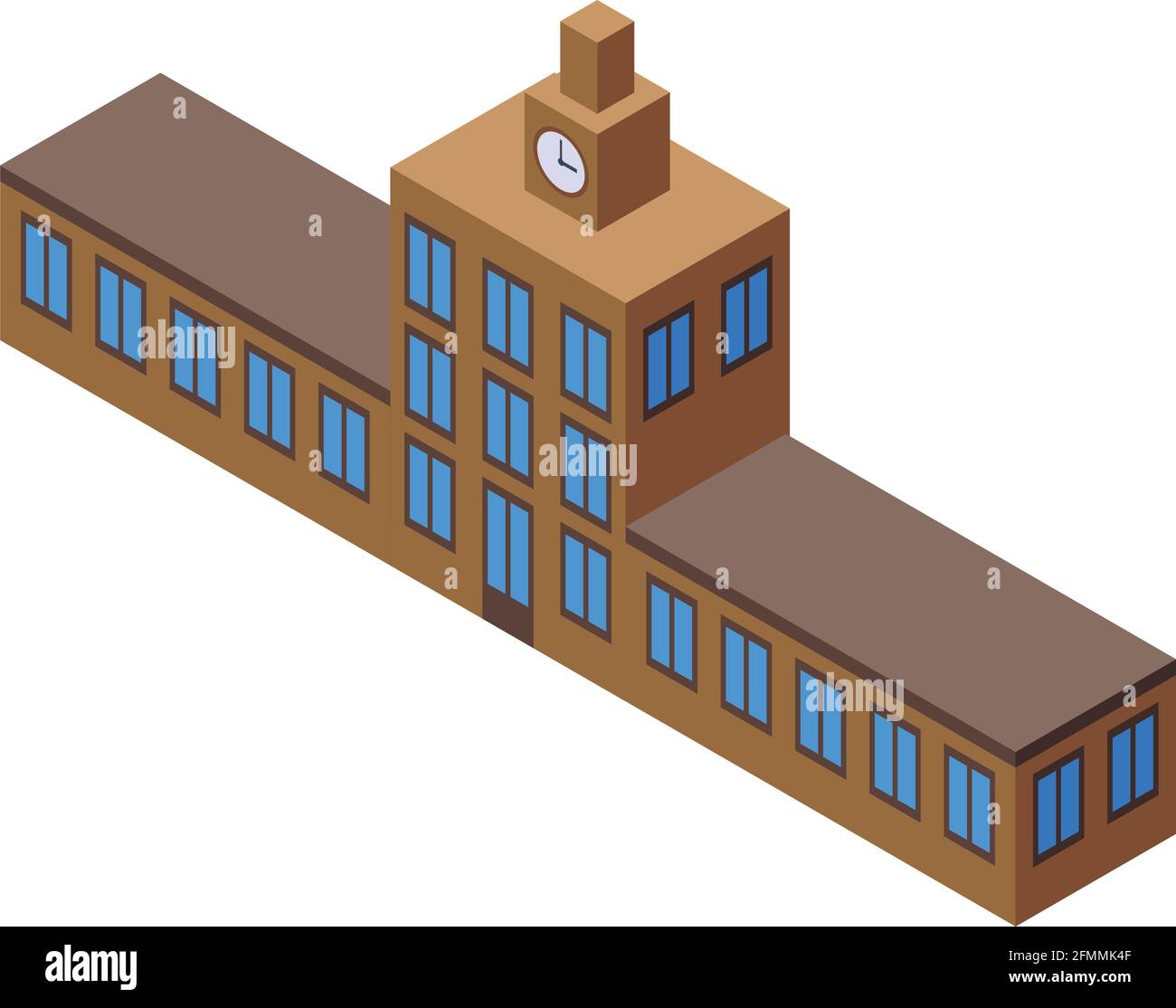Campus university icon. Isometric of Campus university vector icon for ...