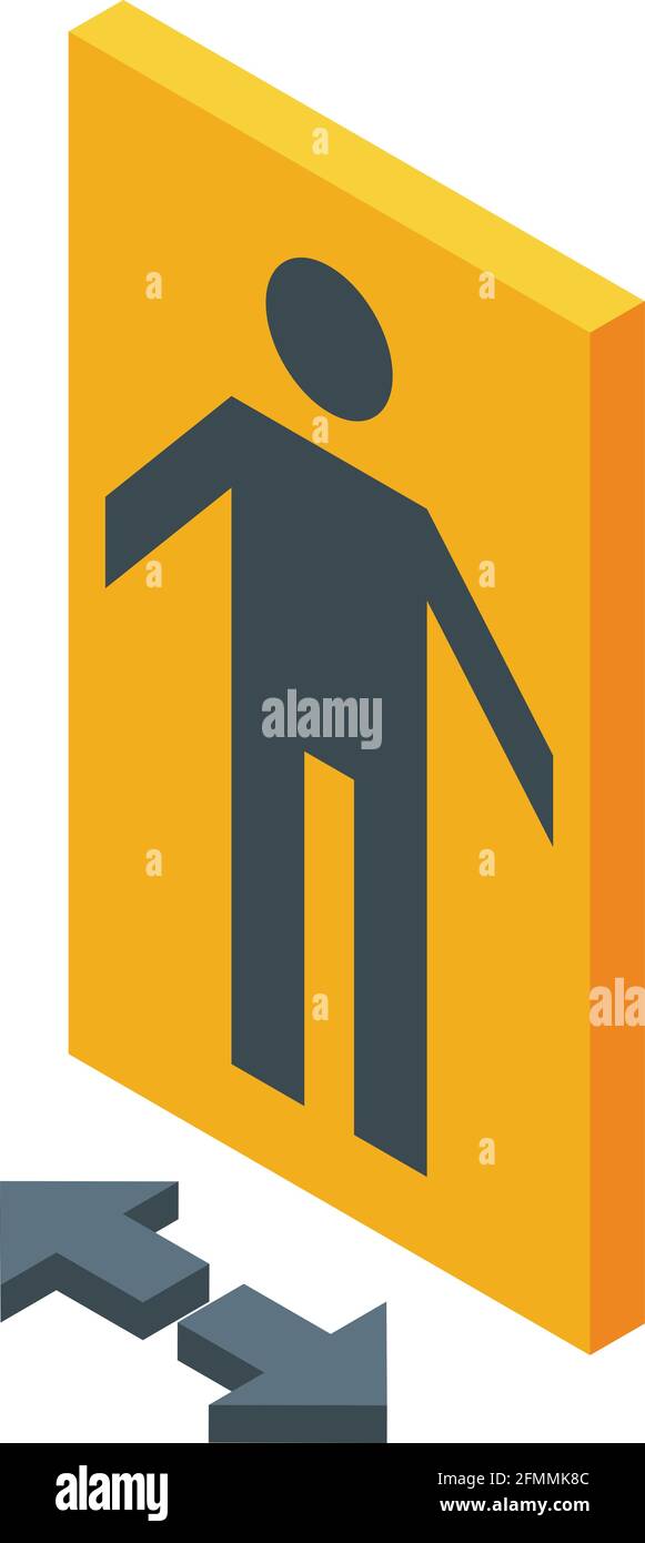 Space keep distance icon. Isometric of Space keep distance vector icon ...