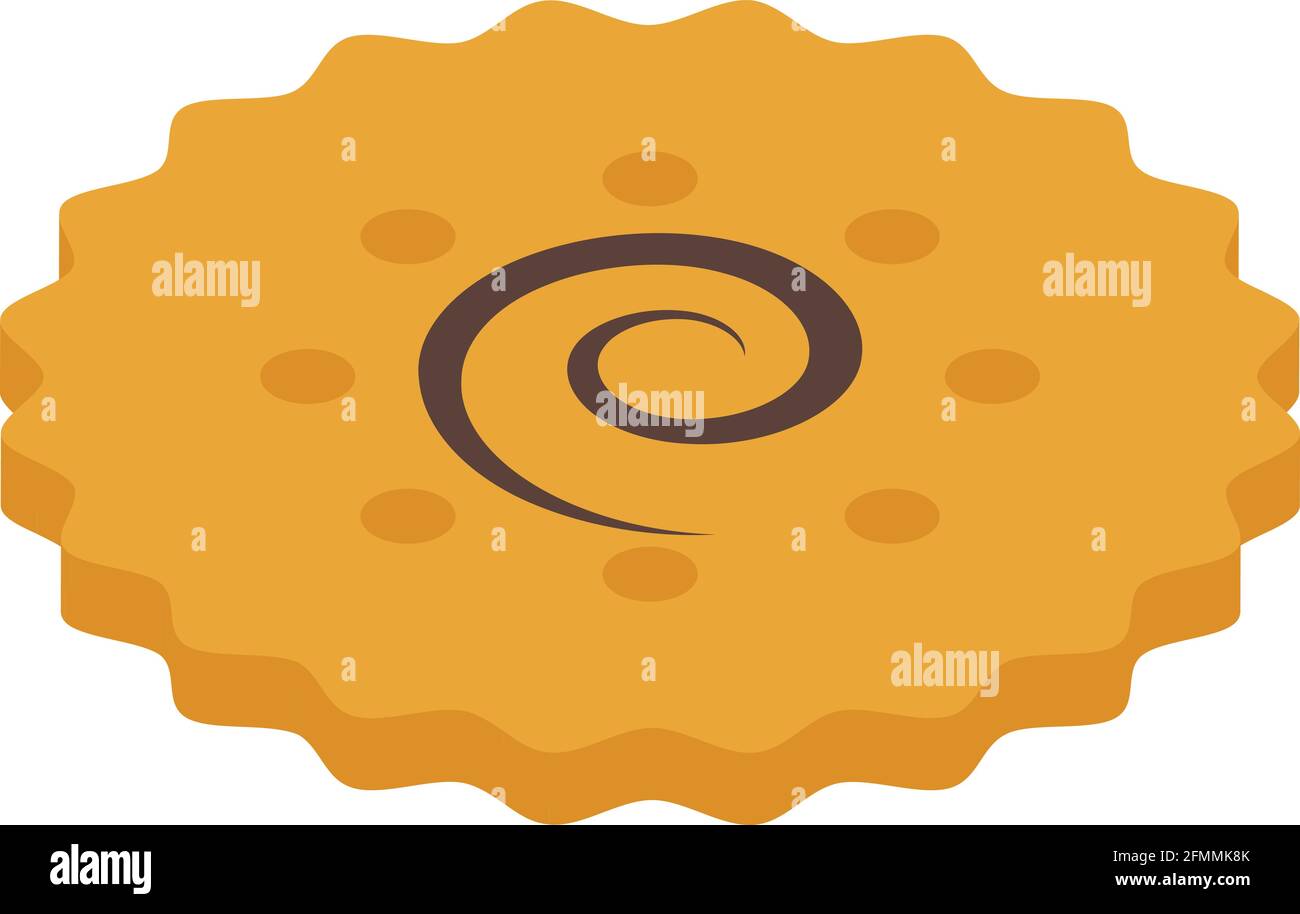 Cookie icon. Isometric of Cookie vector icon for web design isolated on ...