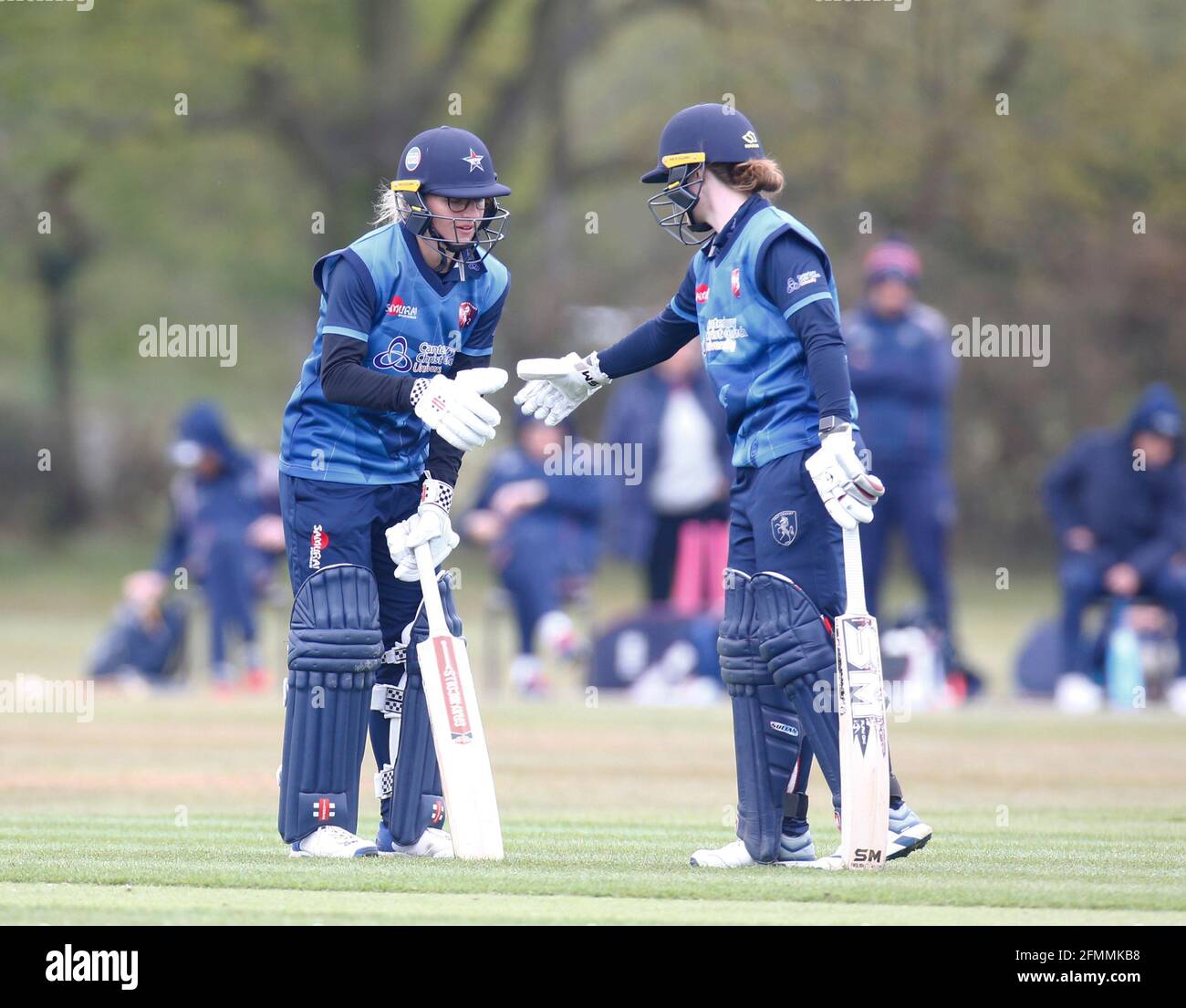 CHIGWELL, United Kingdom, MAY 01: L-R Susie Rowe of Kent Women and ...