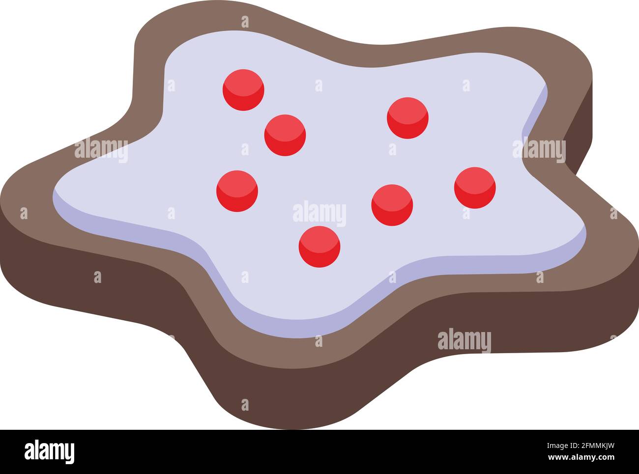 Cookie star icon. Isometric of Cookie star vector icon for web design ...
