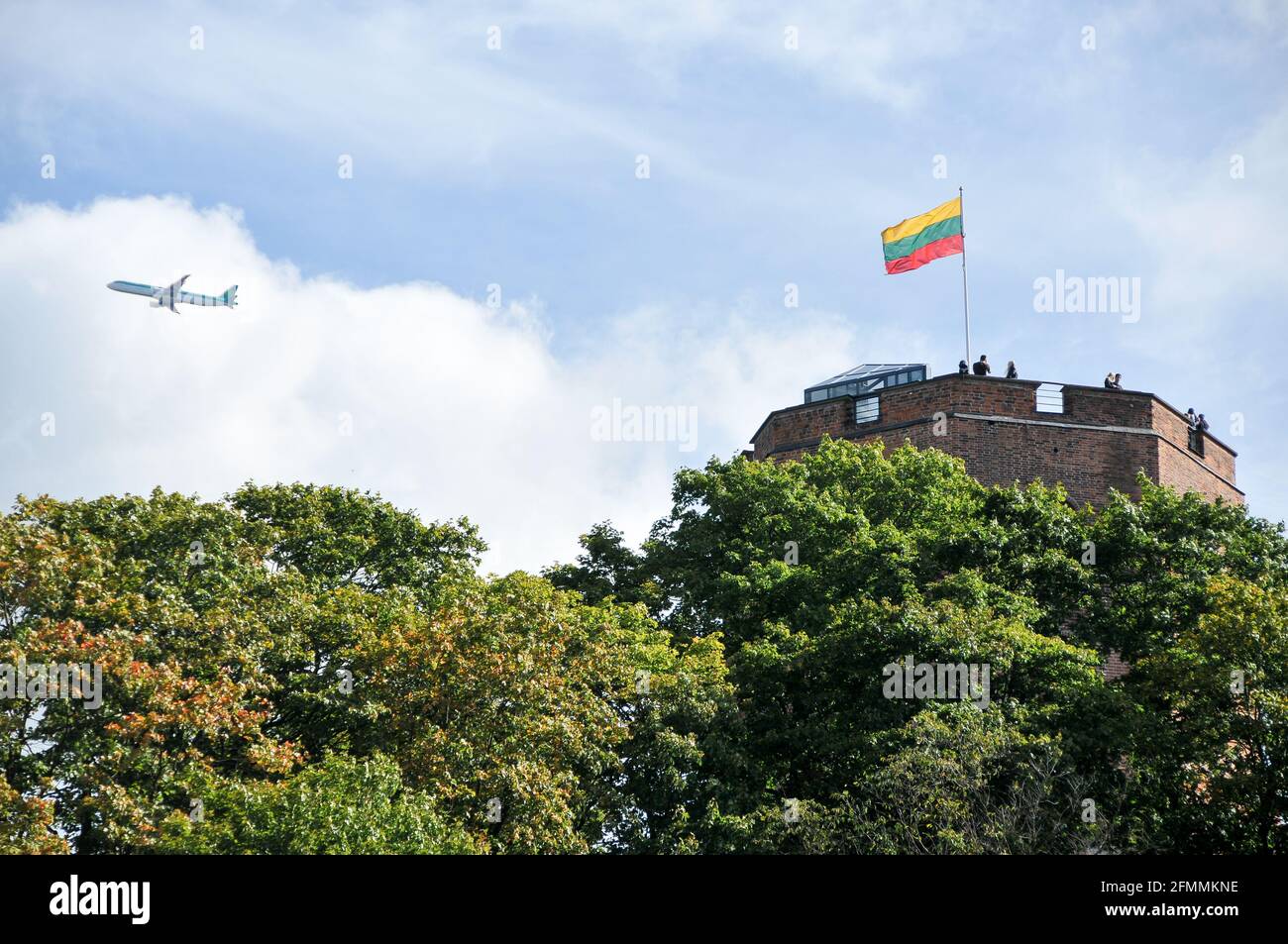 Gediminas Tower of Upper Castle of Gothic Vilnius Castle Complex built ...