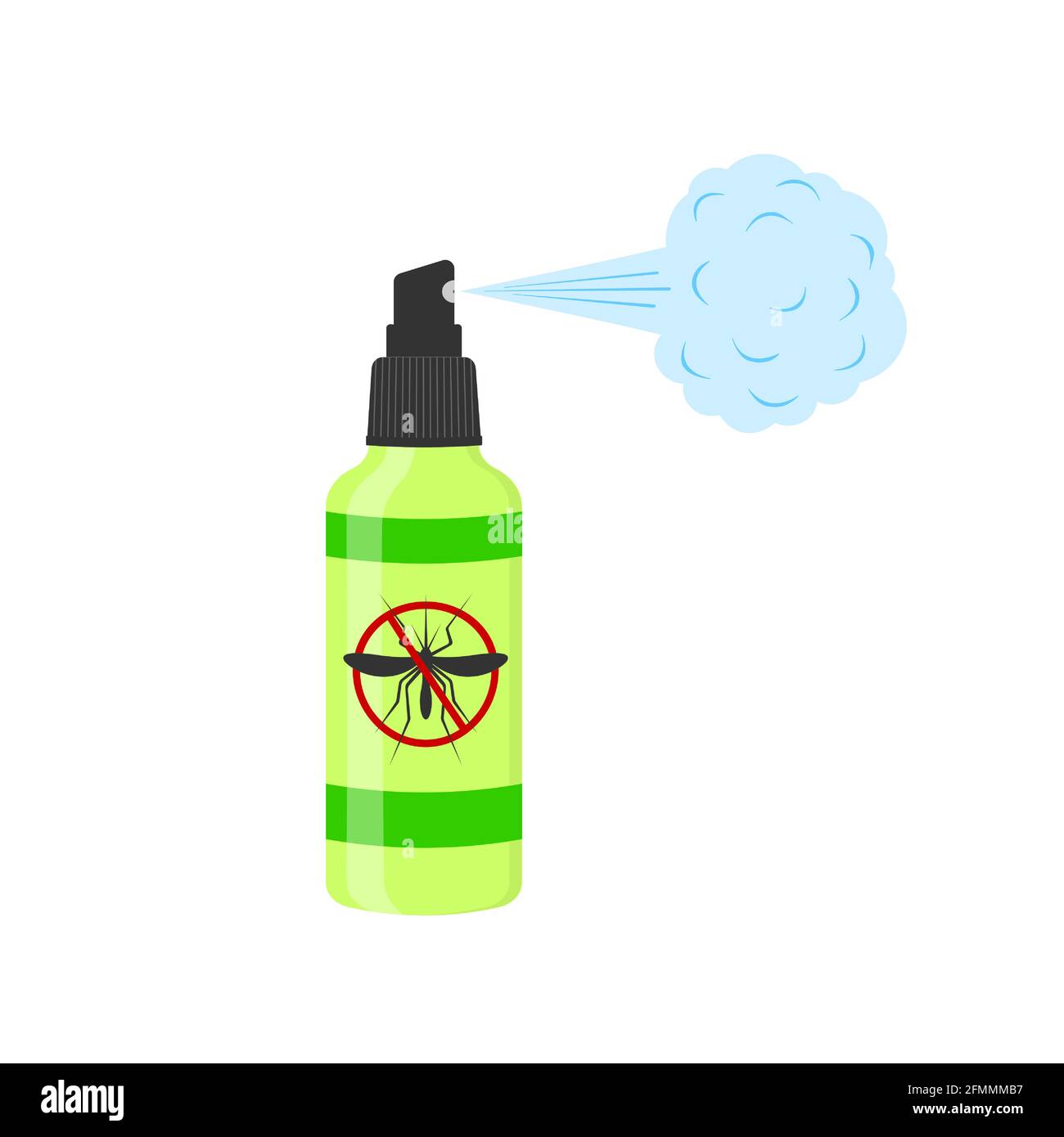Insect repellent lotion with spray steam and anti mosquito sign ...