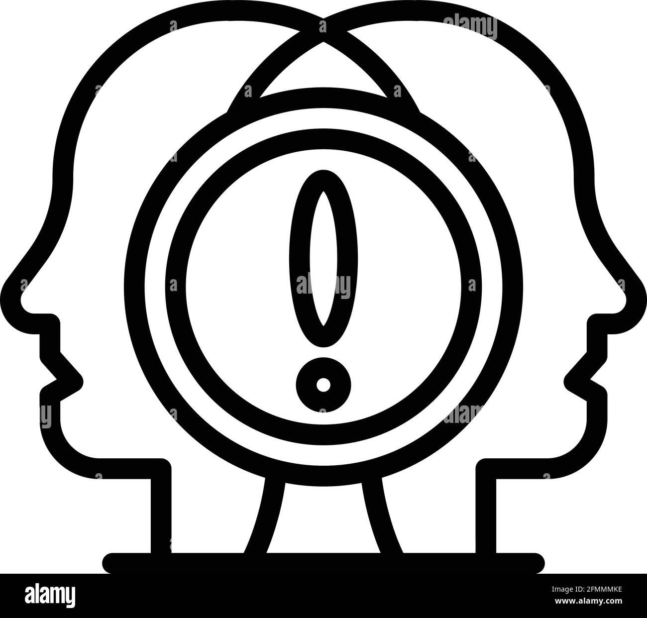 Human resources attention icon. Outline Human resources attention ...