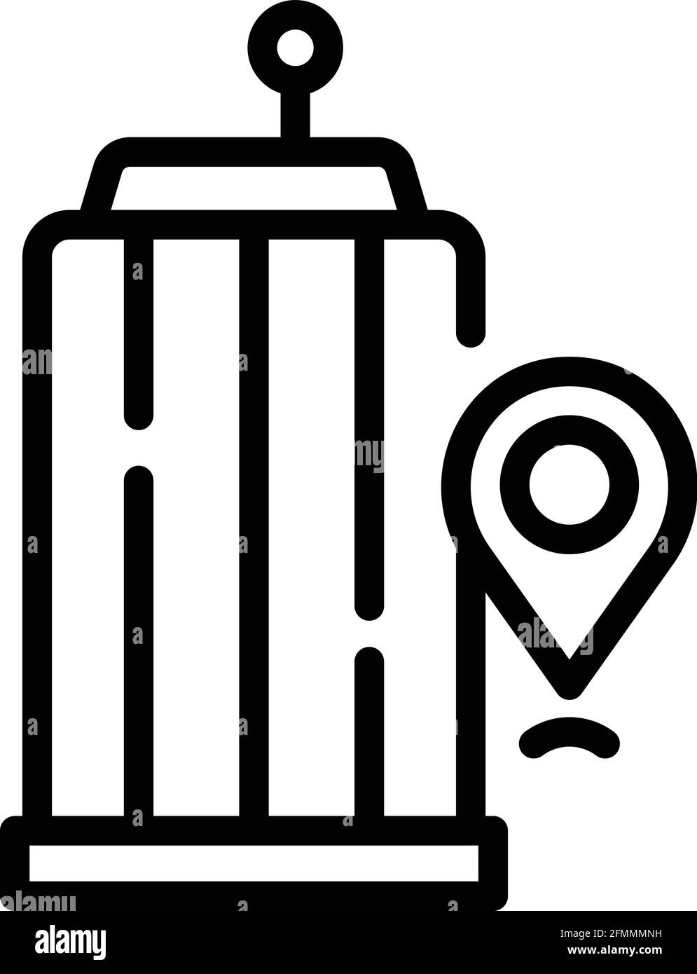 Accessible environment icon. Outline Accessible environment vector icon ...