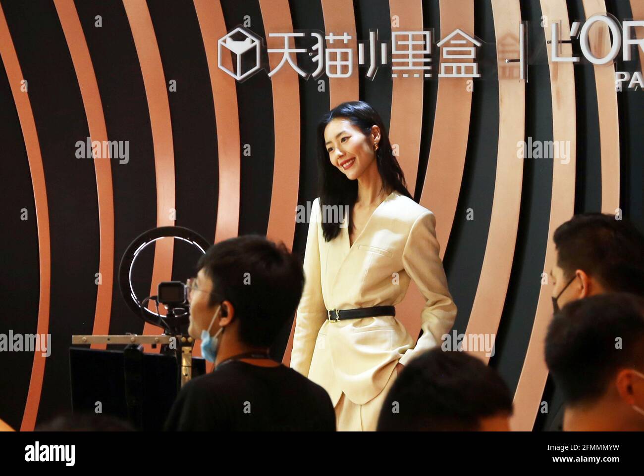 SHANGHAI, CHINA - MAY 10, 2021 - International supermodel Liu Wen poses ...