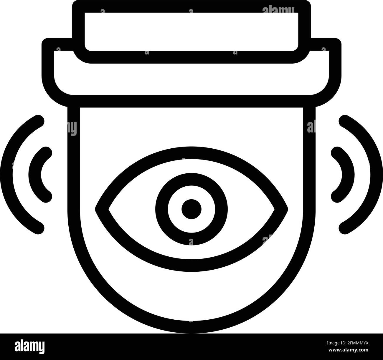 Accessible outdoor camera icon. Outline Accessible outdoor camera ...