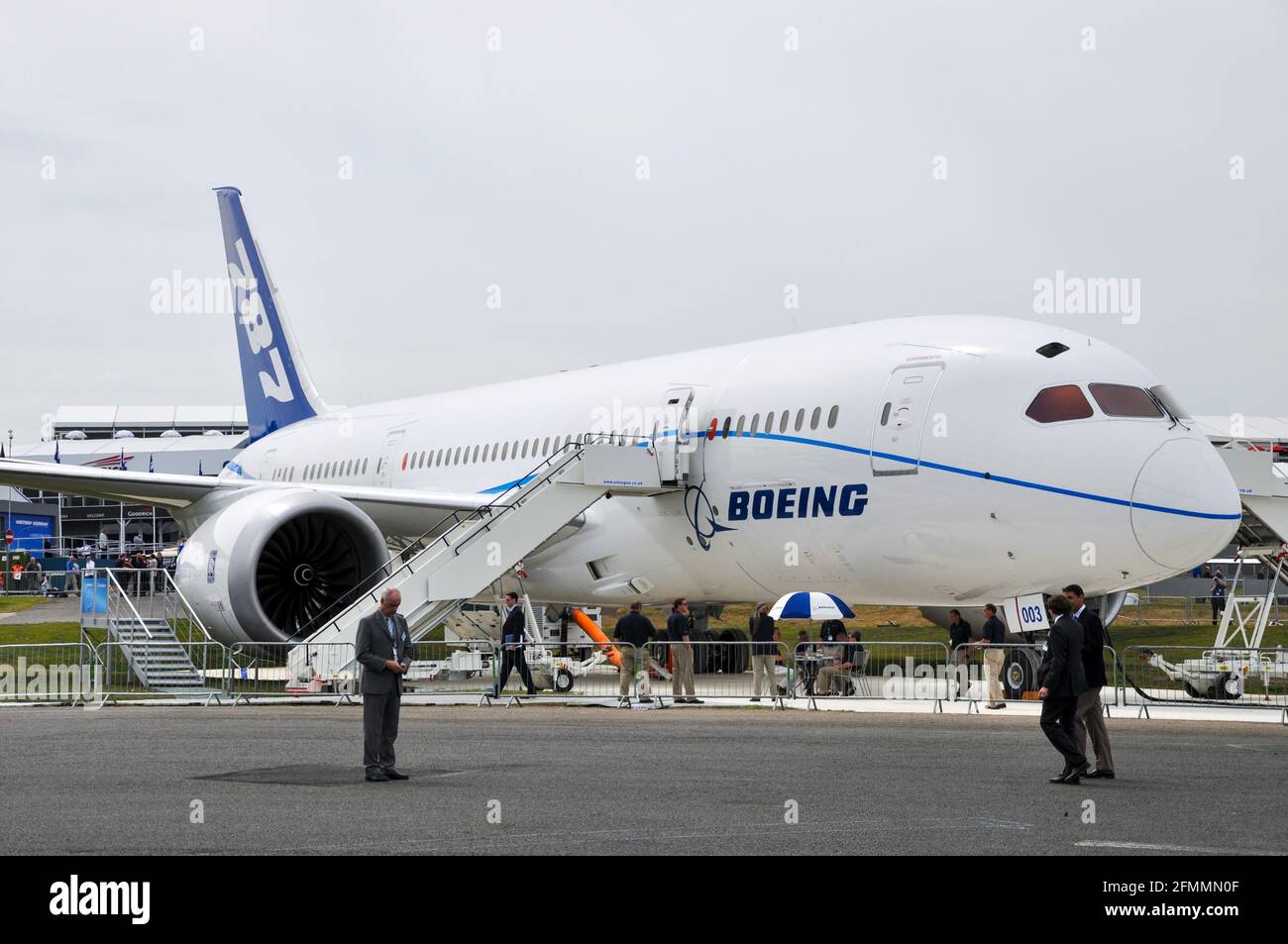Prototype demonstrator Boeing 787 Dreamliner jet plane in corporate ...