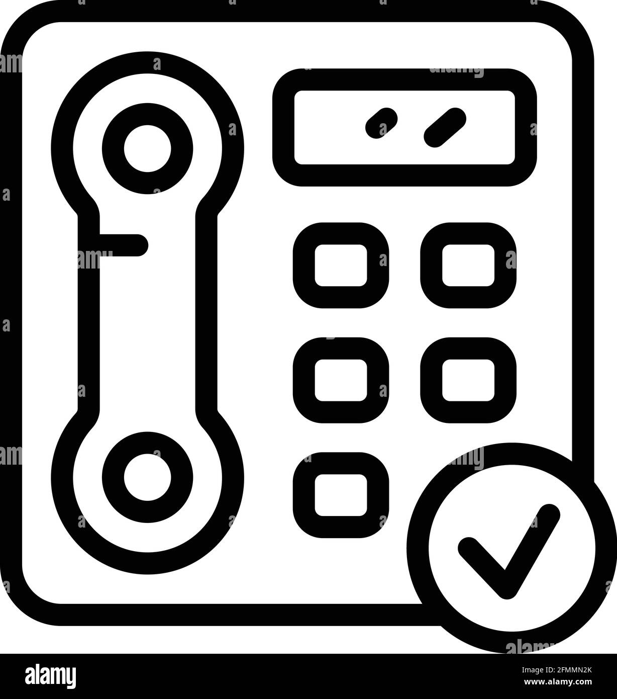 Accessible telephone icon. Outline Accessible telephone vector icon for ...