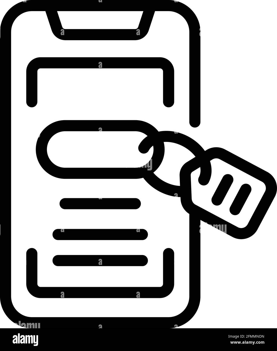 Shop tag marketing icon. Outline Shop tag marketing vector icon for web ...