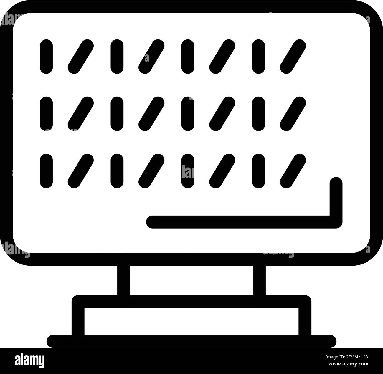 Api Pc Icon Outline Api Pc Vector Icon For Web Design Isolated On White Background Stock Vector