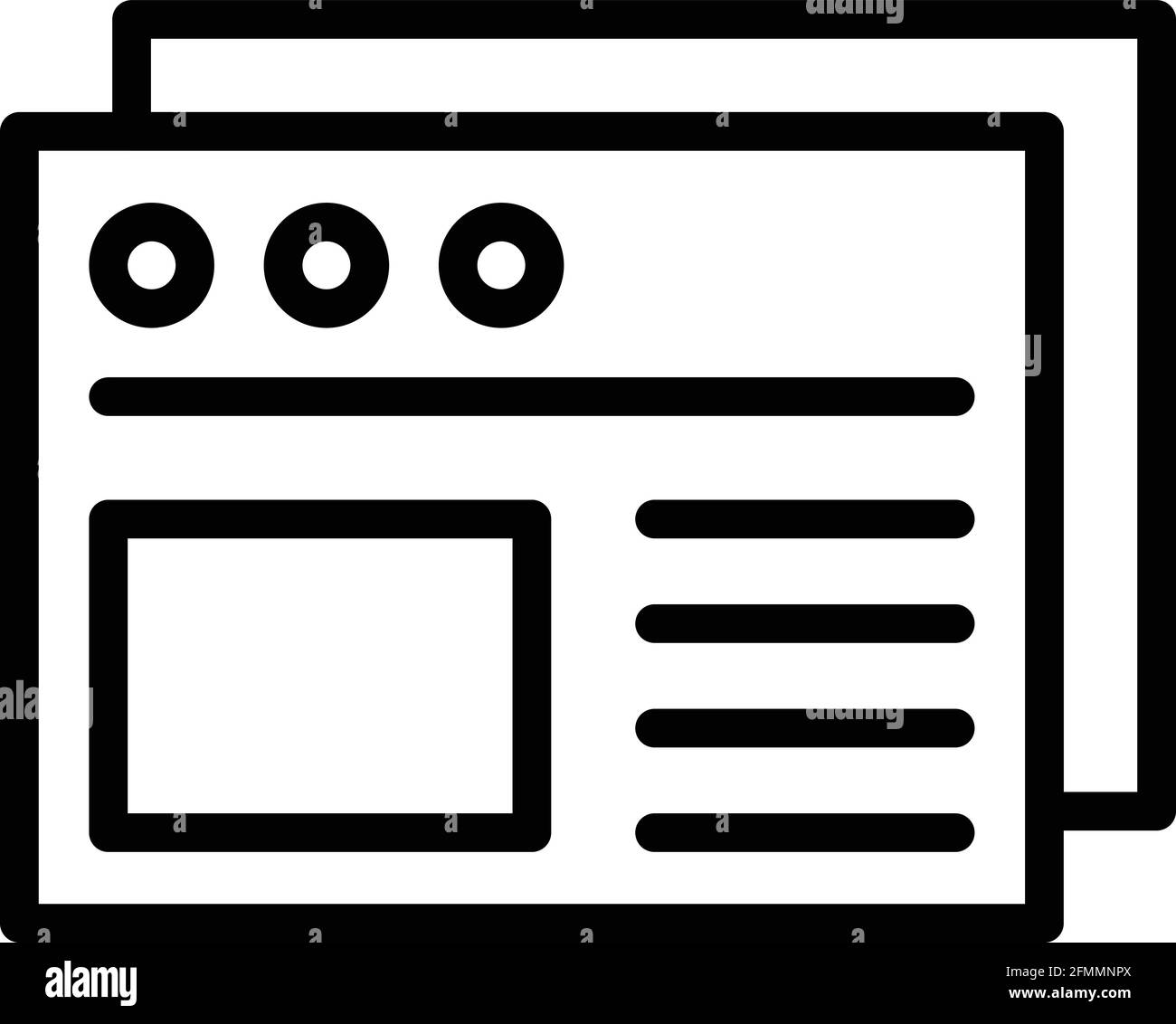 Api web site icon. Outline Api web site vector icon for web design ...