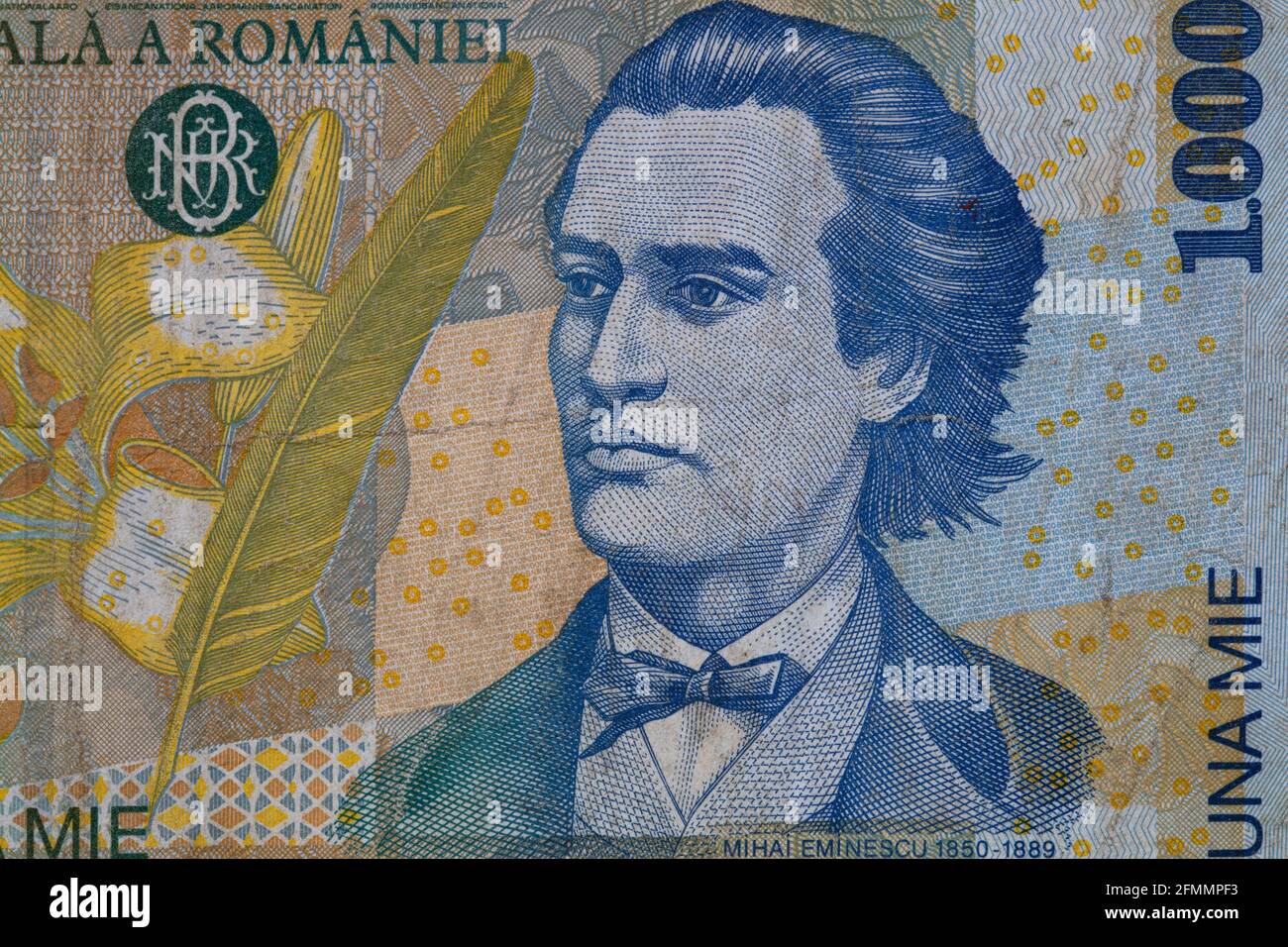 Leu romania romanian bank note hi-res stock photography and images - Alamy