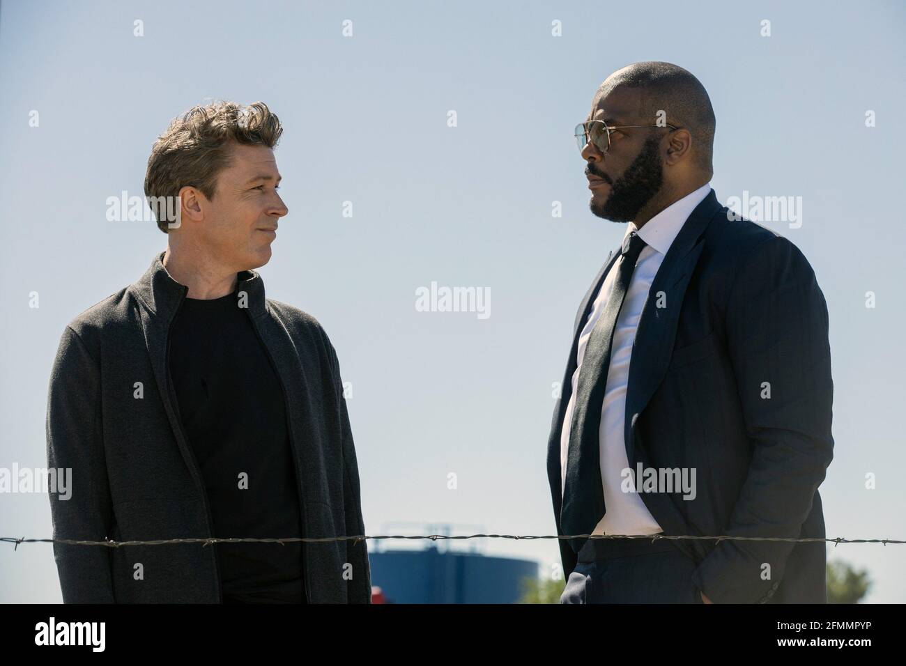 THOSE WHO WISH ME DEAD, from left: Aidan Gillen, Tyler Perry, 2021. ph ...