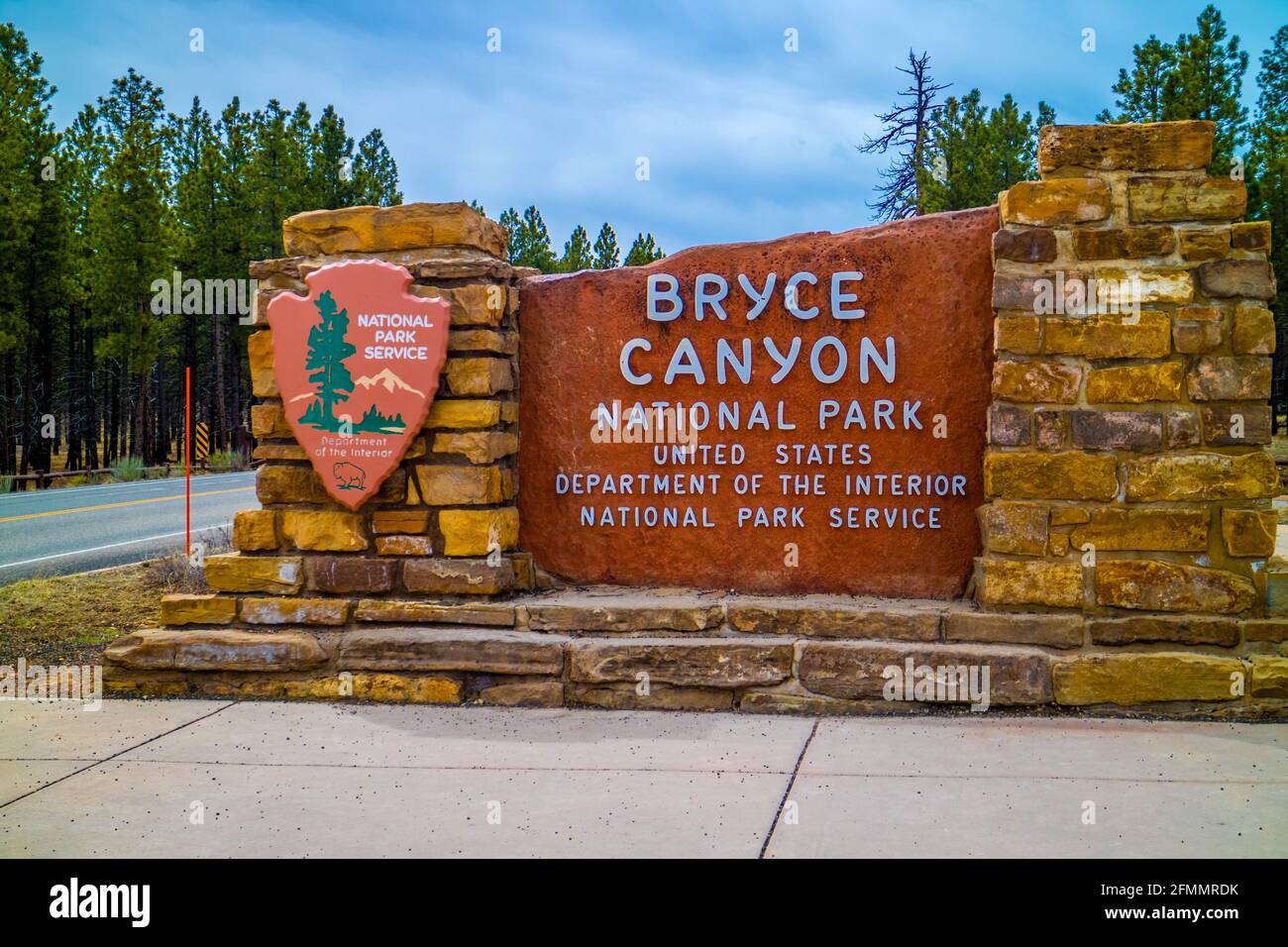 Bryce canyon national park sign hi-res stock photography and images - Alamy