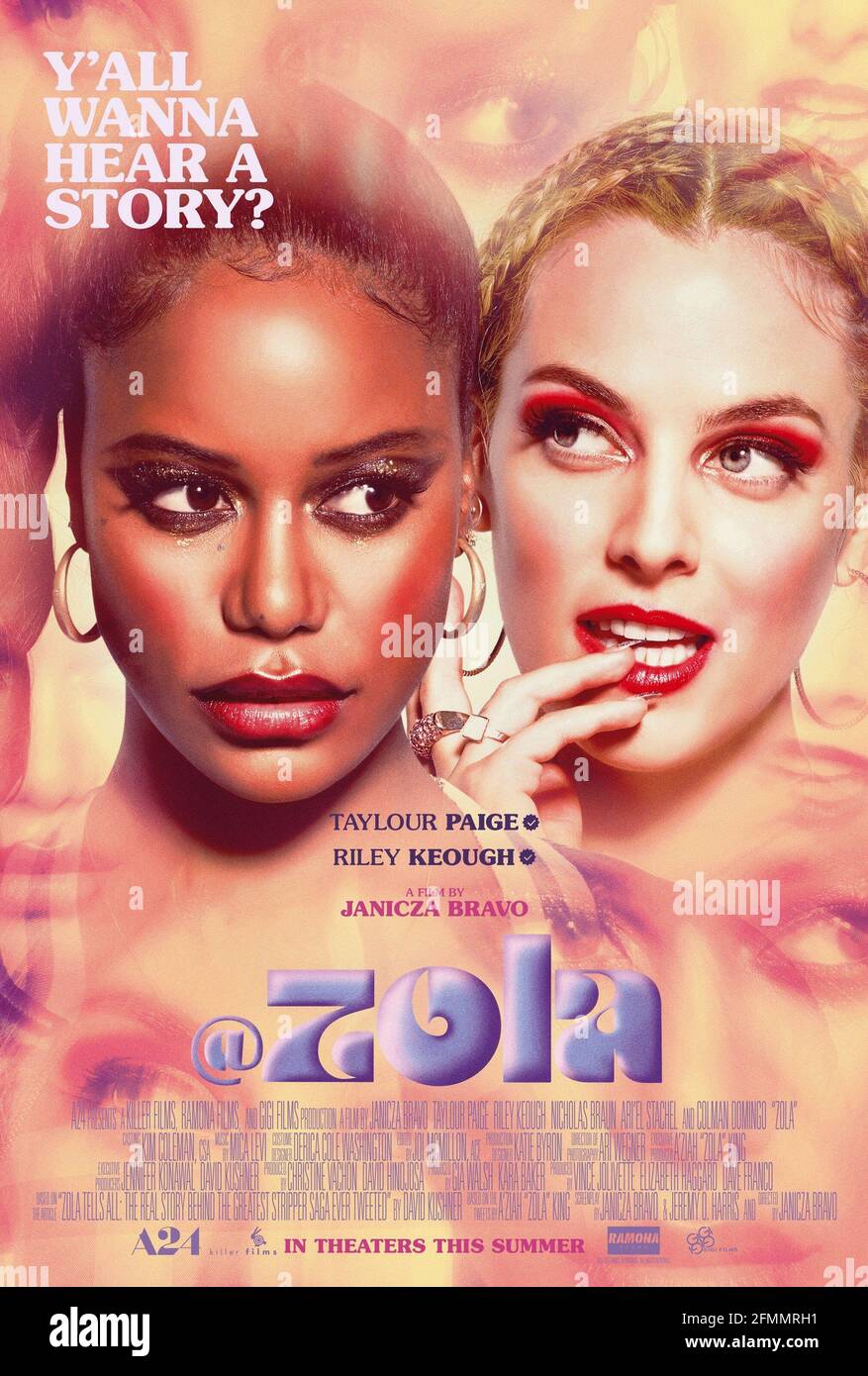 ZOLA, (aka @zola), US poster, from left: Taylour Paige, Riley Keough ...