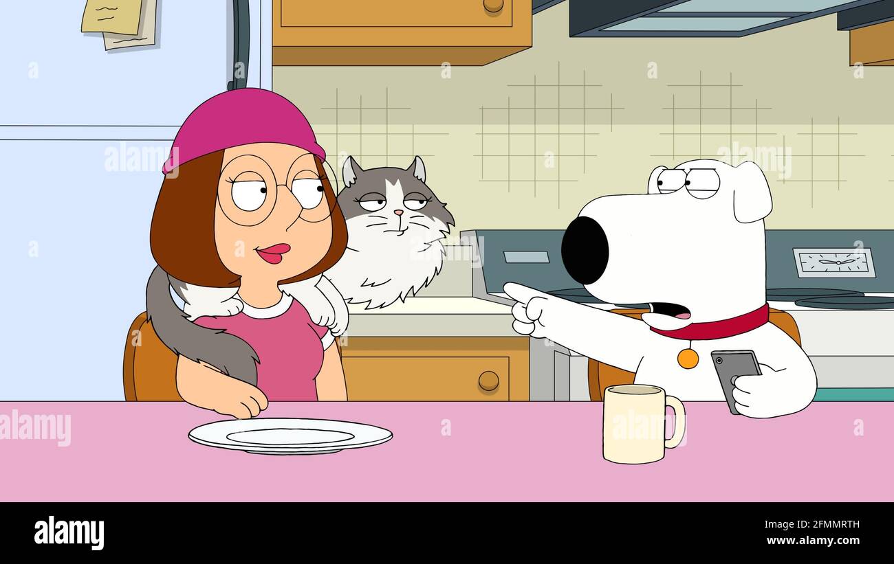 FAMILY GUY, from left: Meg Griffin (voice: Mila Kunis), Pouncy the cat ...