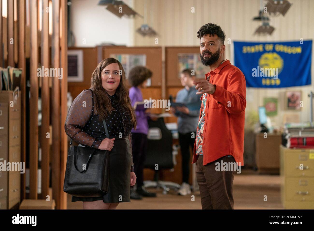 SHRILL, from left: Aidy Bryant, Ian Owens, (Season 3, ep. 301, aired ...
