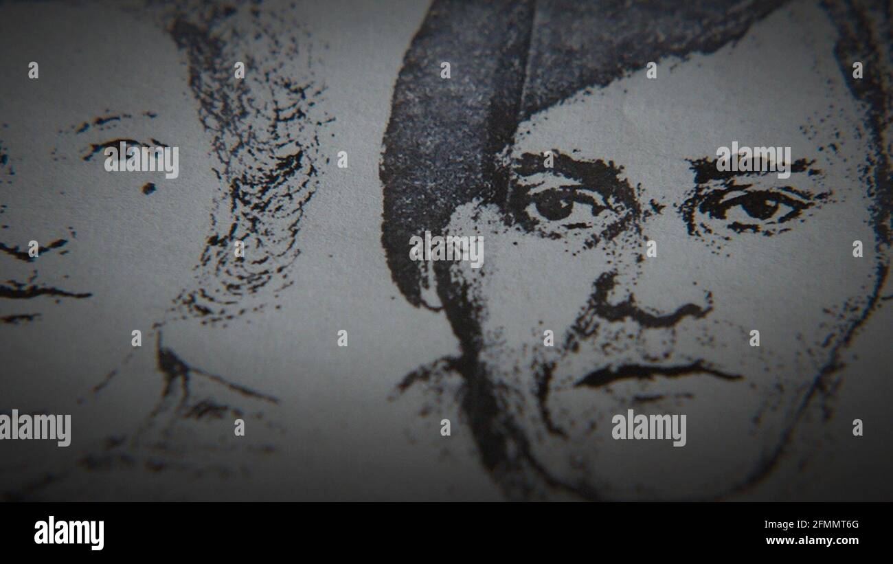 THE SONS OF SAM: A DESCENT INTO DARKNESS, right: police sketch of David ...