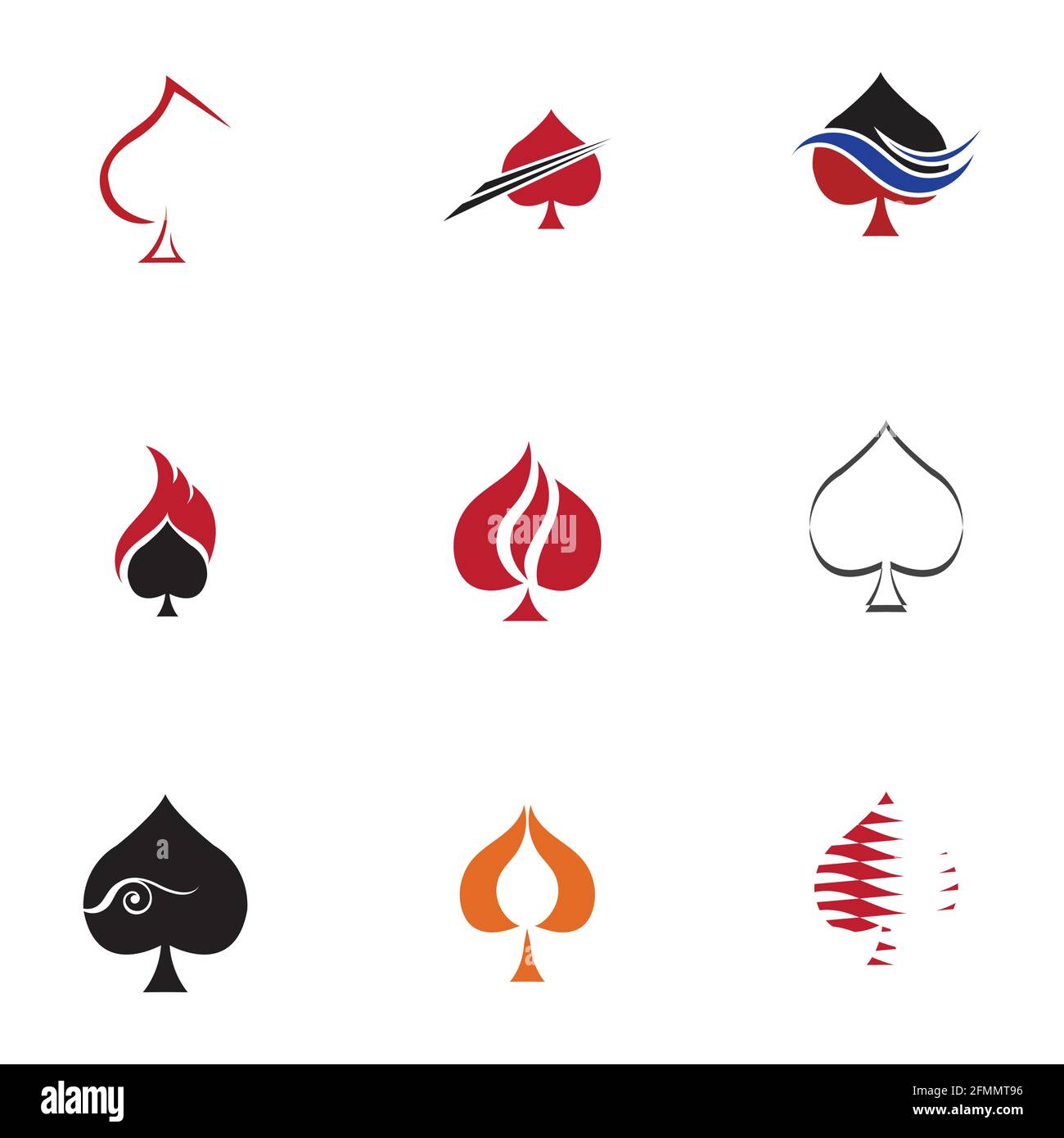 set of ace logo vector illustration design template Stock Vector Image ...