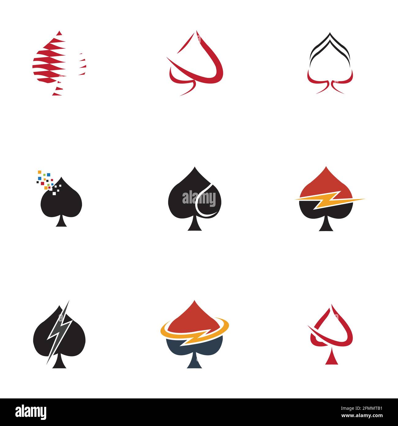 set of ace logo vector illustration design template Stock Vector Image ...