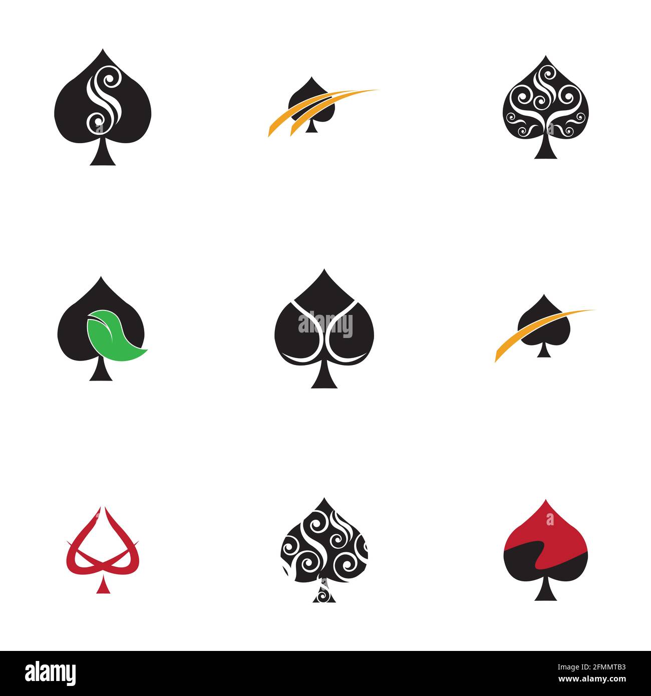 set of ace logo vector illustration design template Stock Vector Image ...