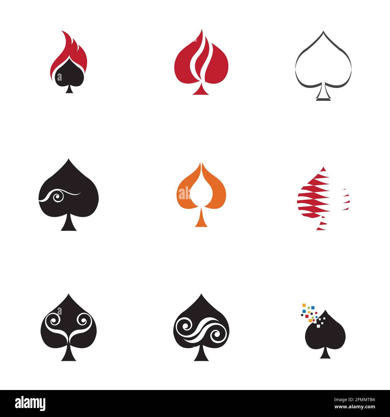 set of ace logo vector illustration design template Stock Vector Image ...