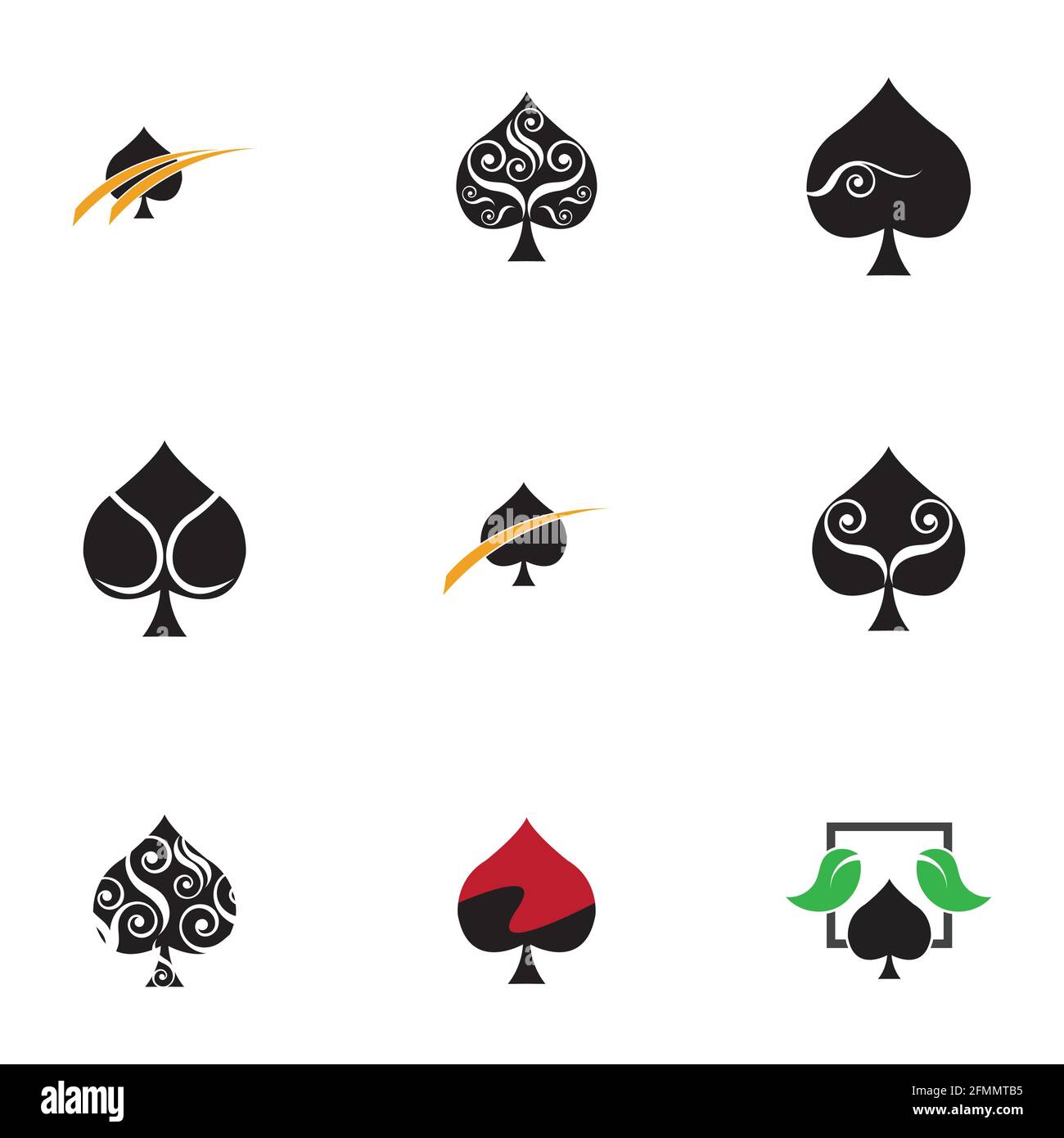 set of ace logo vector illustration design template Stock Vector Image ...