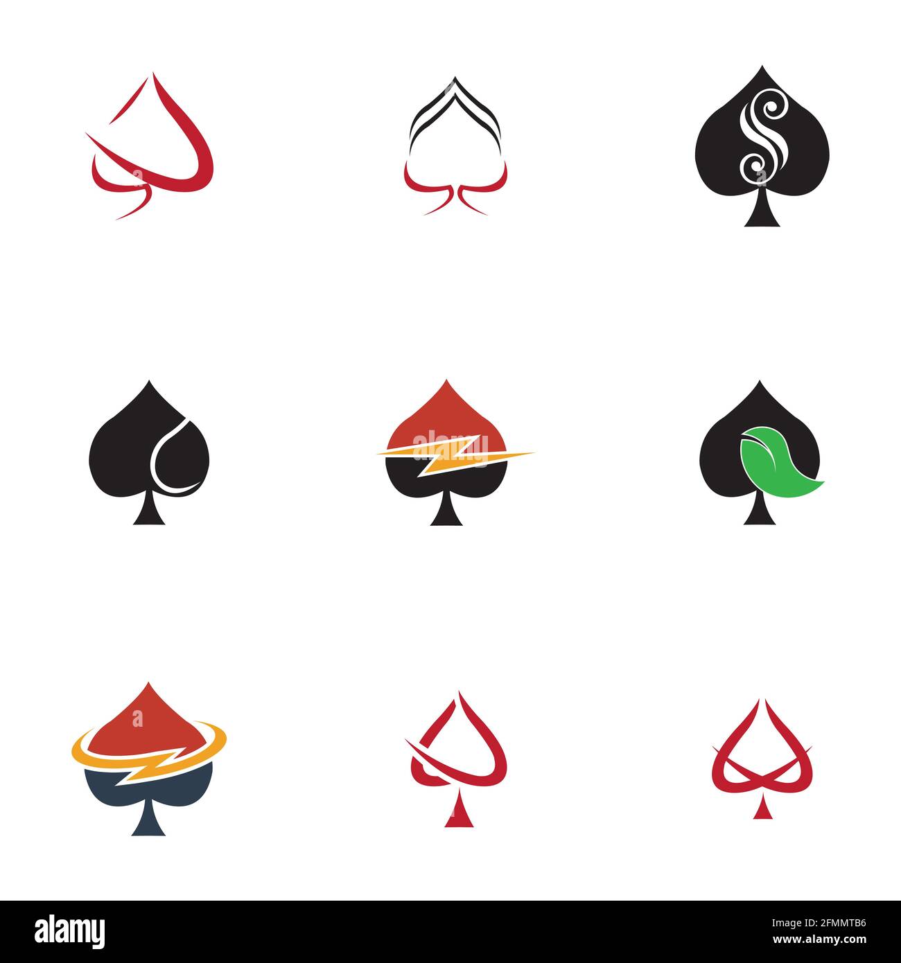 set of ace logo vector illustration design template Stock Vector Image ...