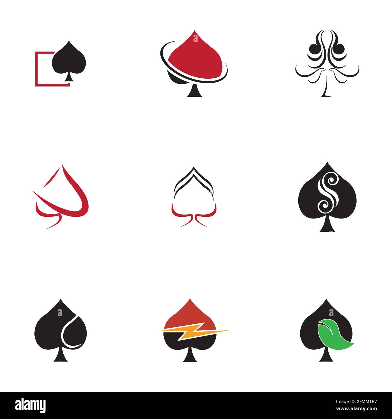 set of ace logo vector illustration design template Stock Vector Image ...