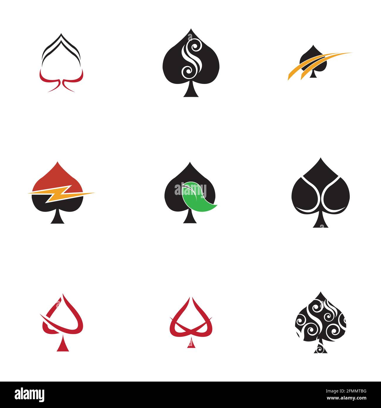 set of ace logo vector illustration design template Stock Vector Image ...