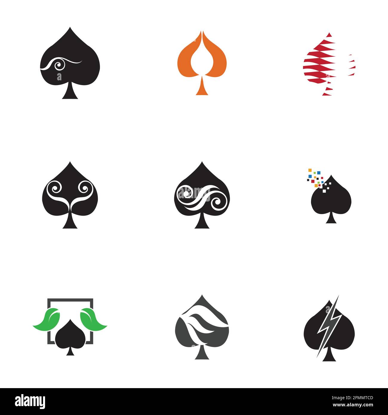 set of ace logo vector illustration design template Stock Vector Image ...