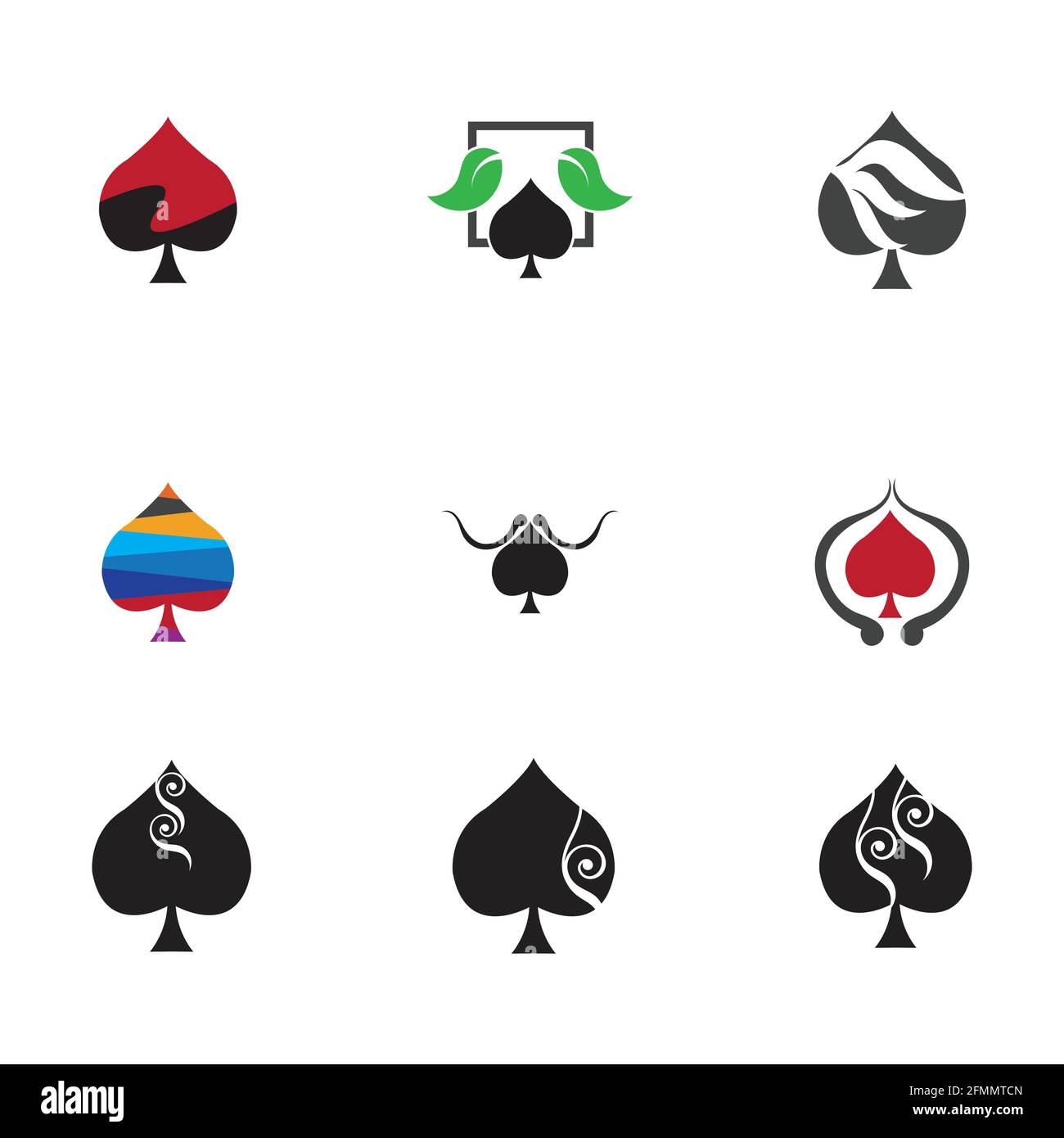 set of ace logo vector illustration design template Stock Vector Image ...