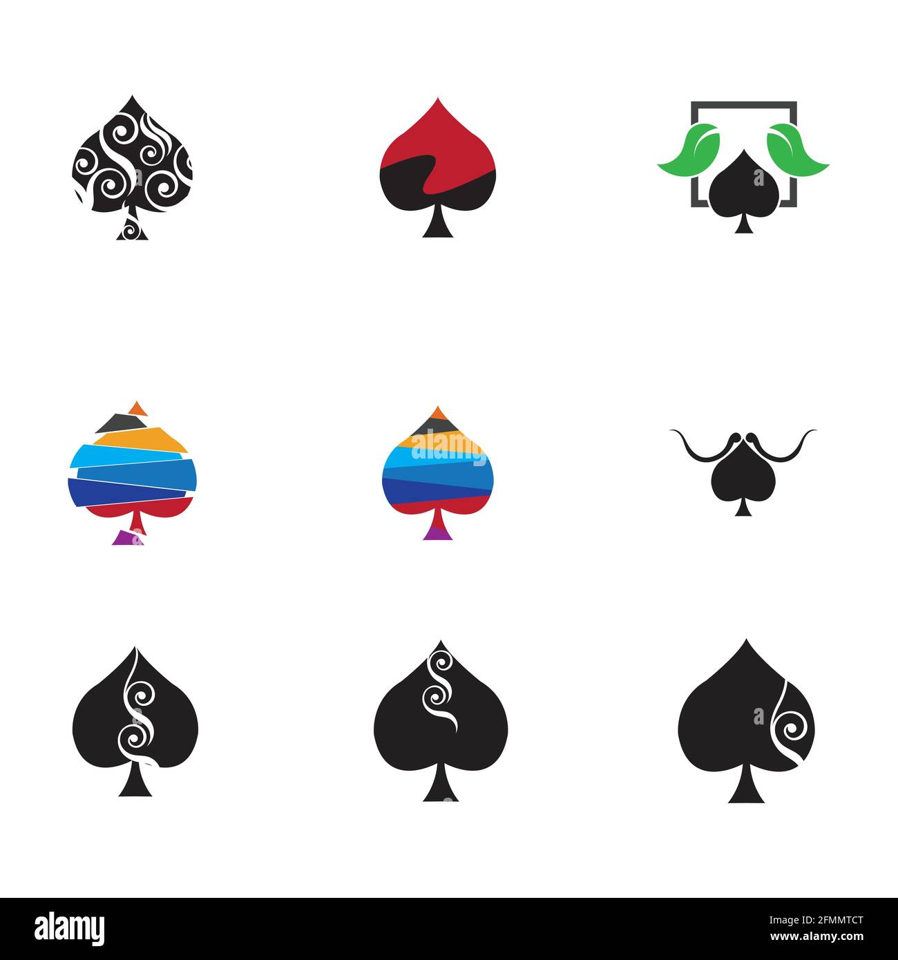 set of ace logo vector illustration design template Stock Vector Image ...