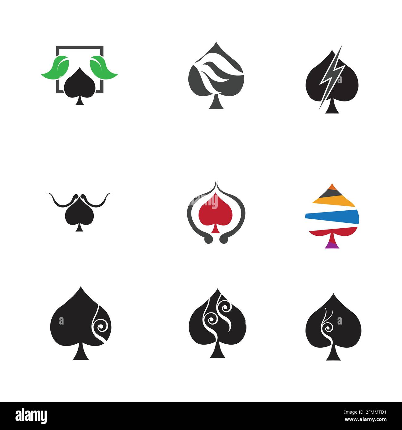 set of ace logo vector illustration design template Stock Vector Image ...