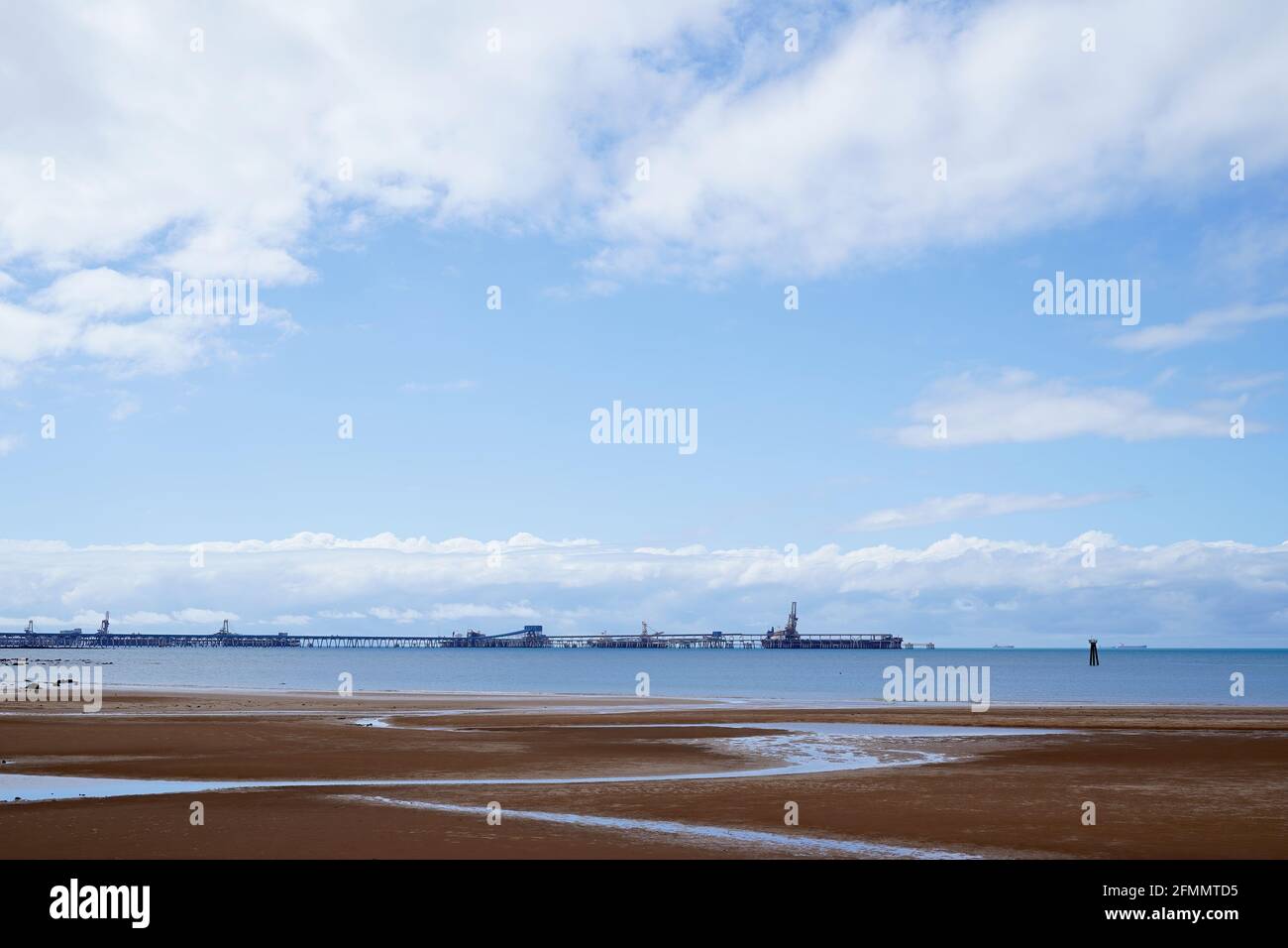 Mackay, Queensland, Australia - May 2021: Coal export terminal loading ...