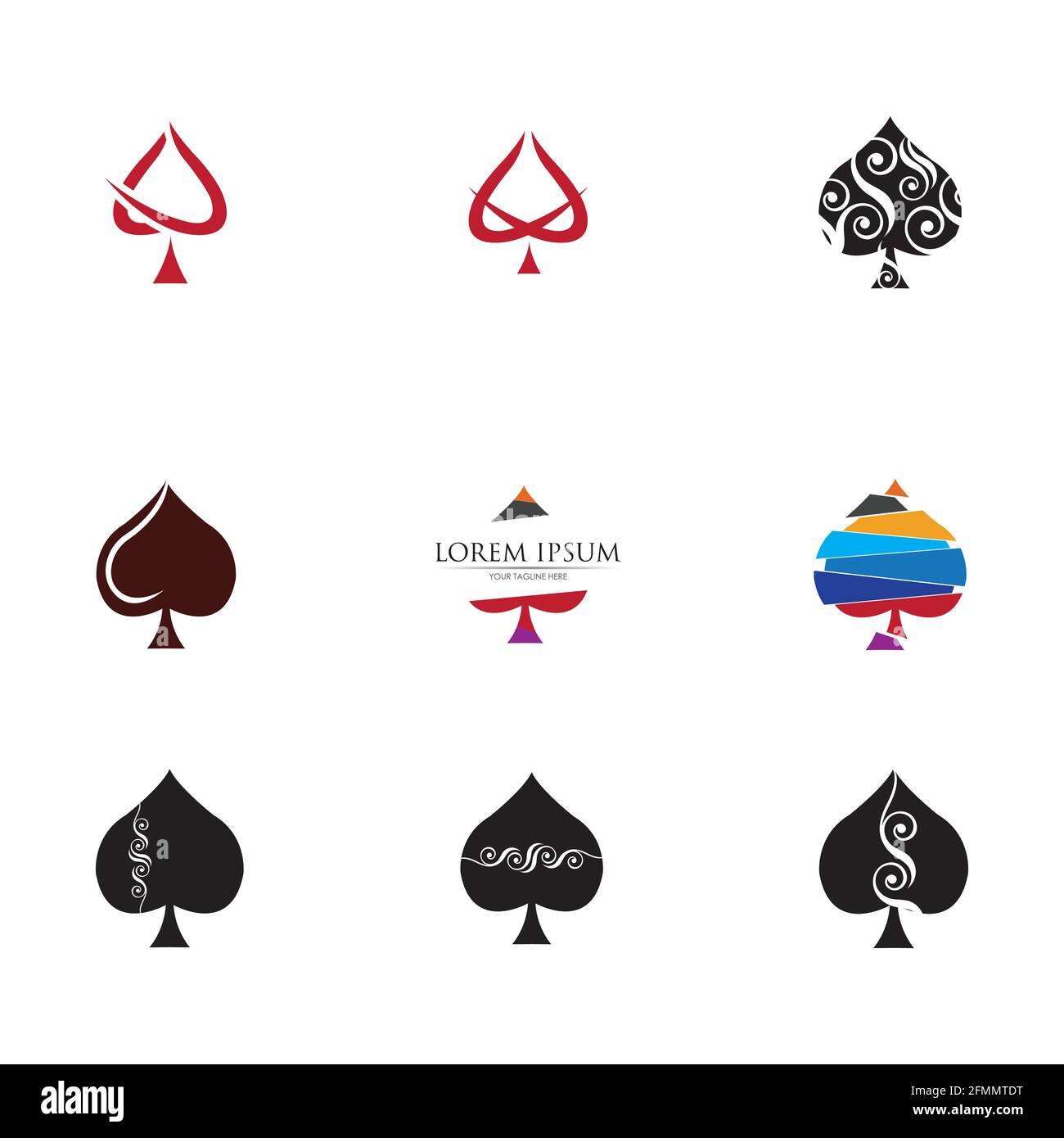 set of ace logo vector illustration design template Stock Vector Image ...