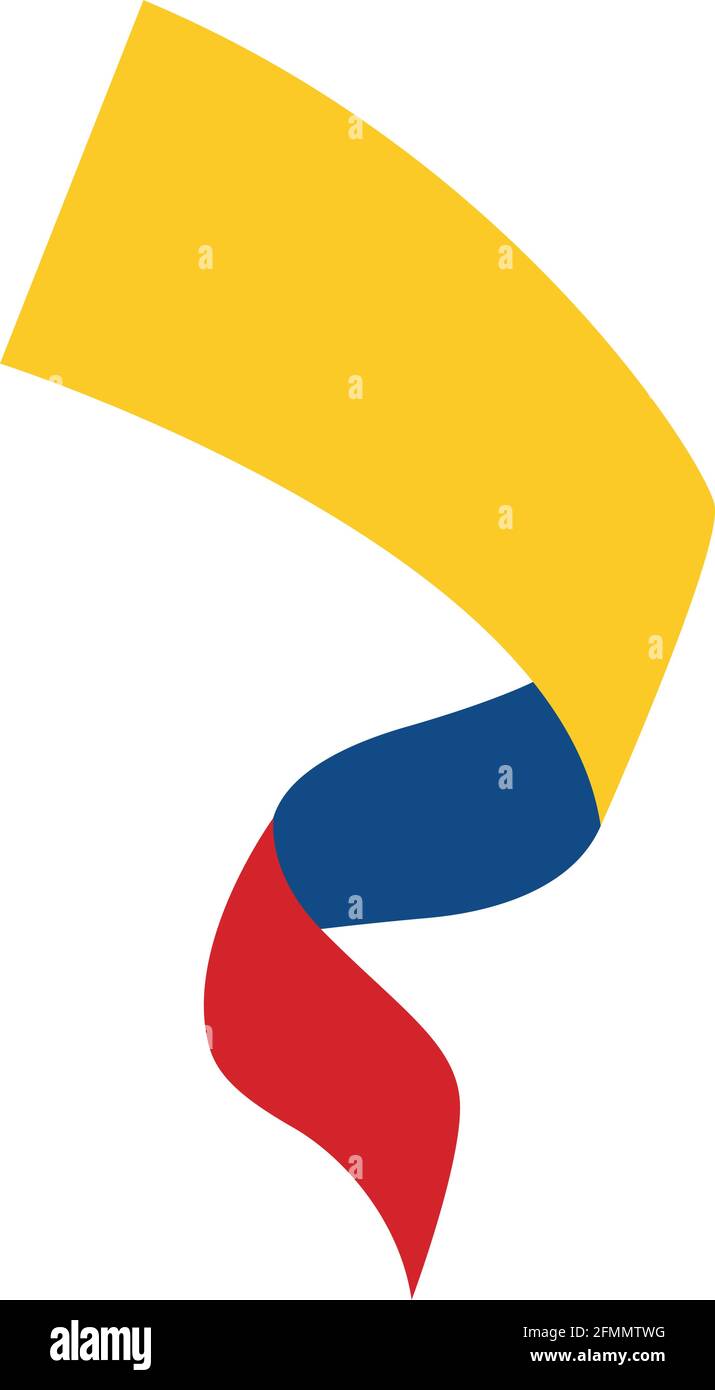 ribbon with colombia flag Stock Vector Image & Art - Alamy