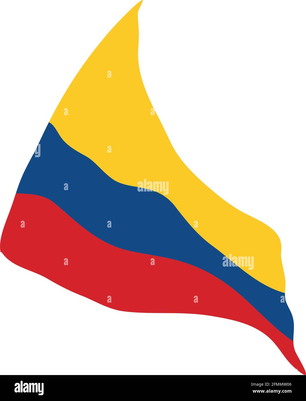 colombia flag waving Stock Vector Image & Art - Alamy