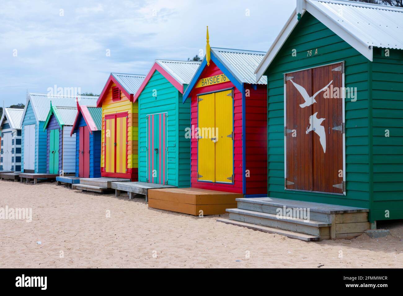 Bathing boxes brighton beach on hi-res stock photography and images - Alamy