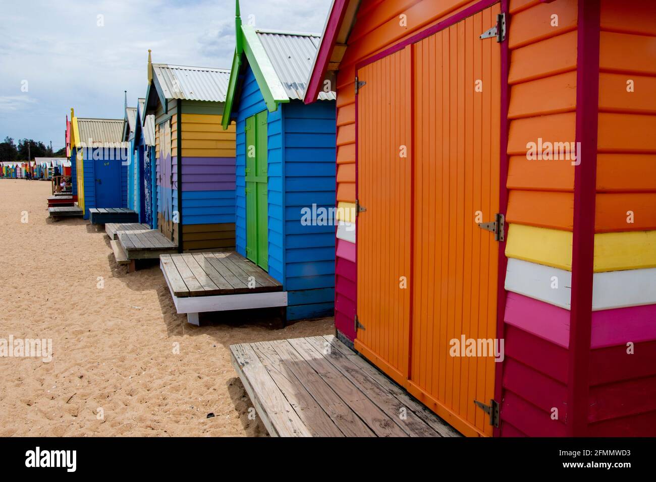 Bathing boxes brighton beach on hi-res stock photography and images - Alamy