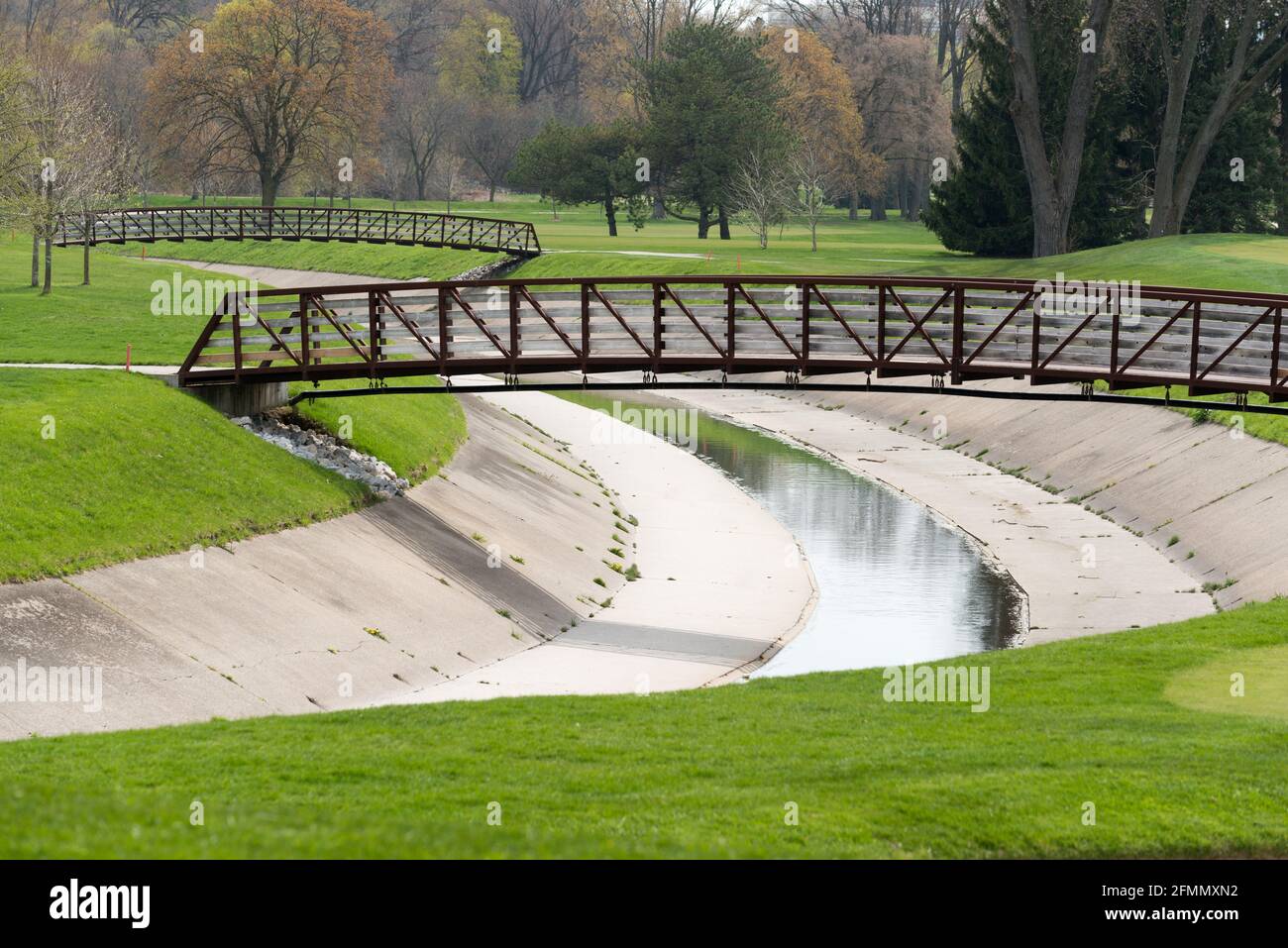 footbridges over black creek (Toronto Stock Photo - Alamy