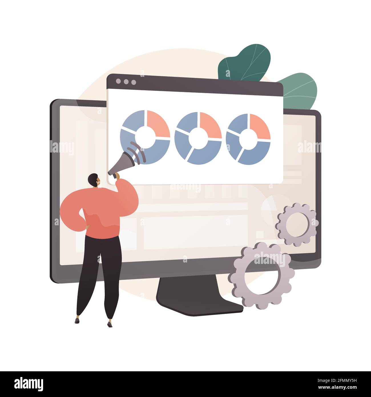 Performance marketing abstract concept vector illustration Stock Vector ...