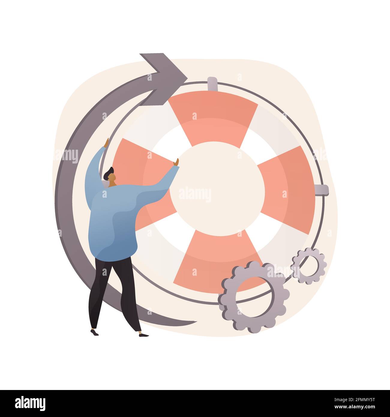 Crisis management abstract concept vector illustration Stock Vector ...