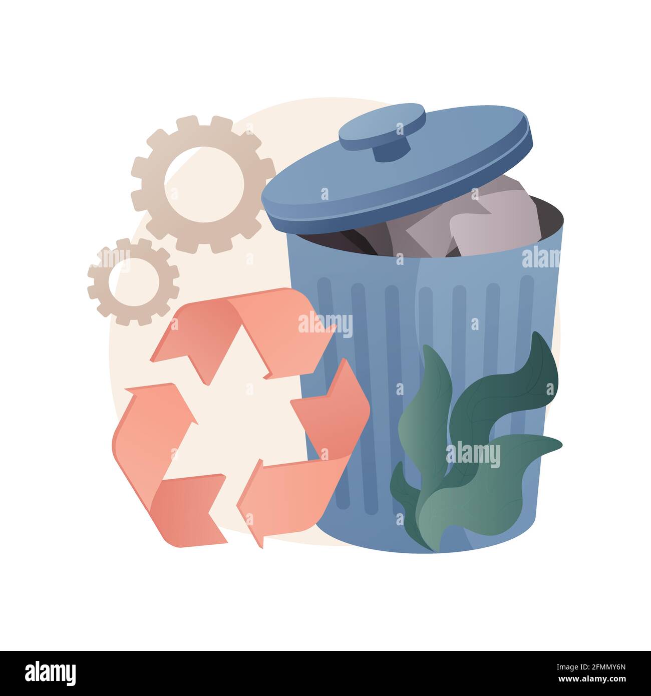 Waste free zero technology Stock Vector Images - Alamy