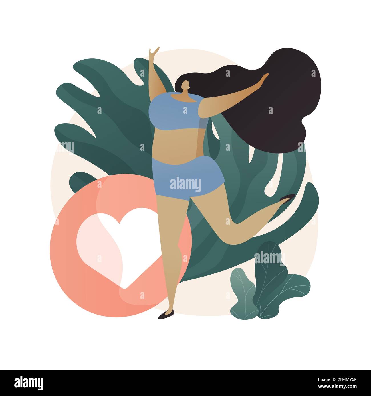 Body positive movement Stock Vector Images - Alamy