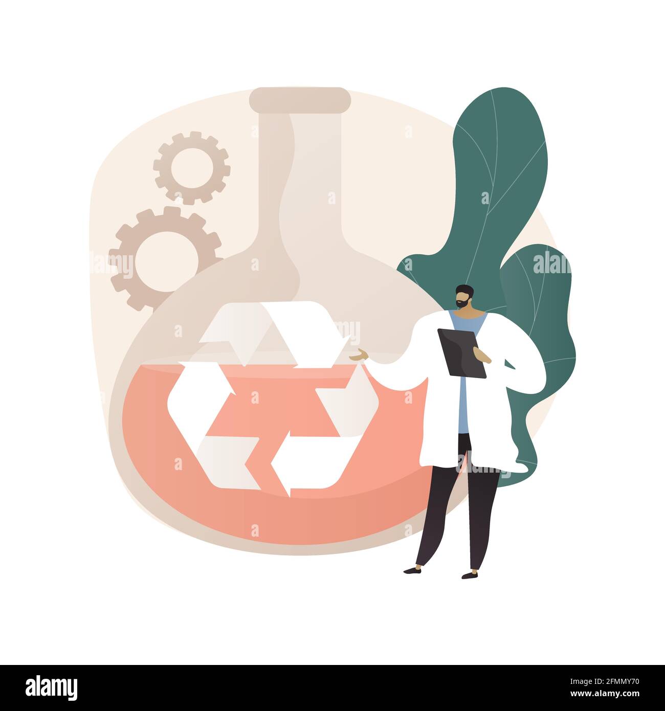 Plastics recycling plant Stock Vector Images - Alamy
