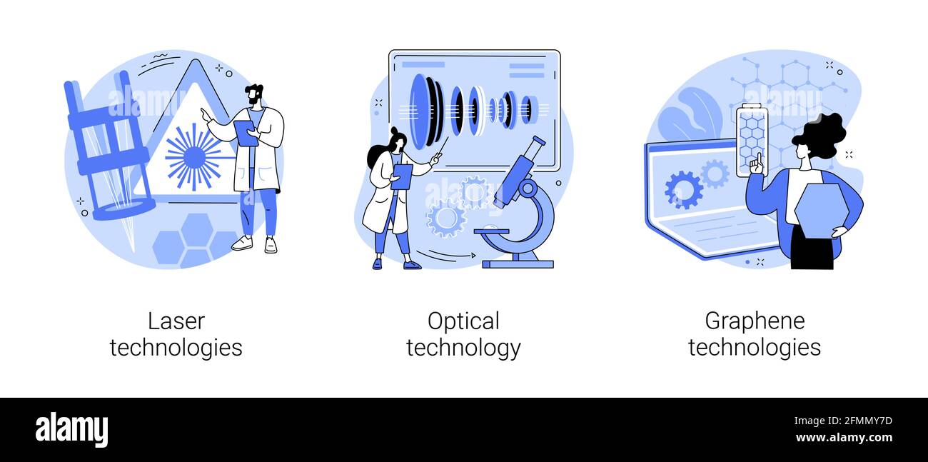 Modern science abstract concept vector illustrations Stock Vector Image ...