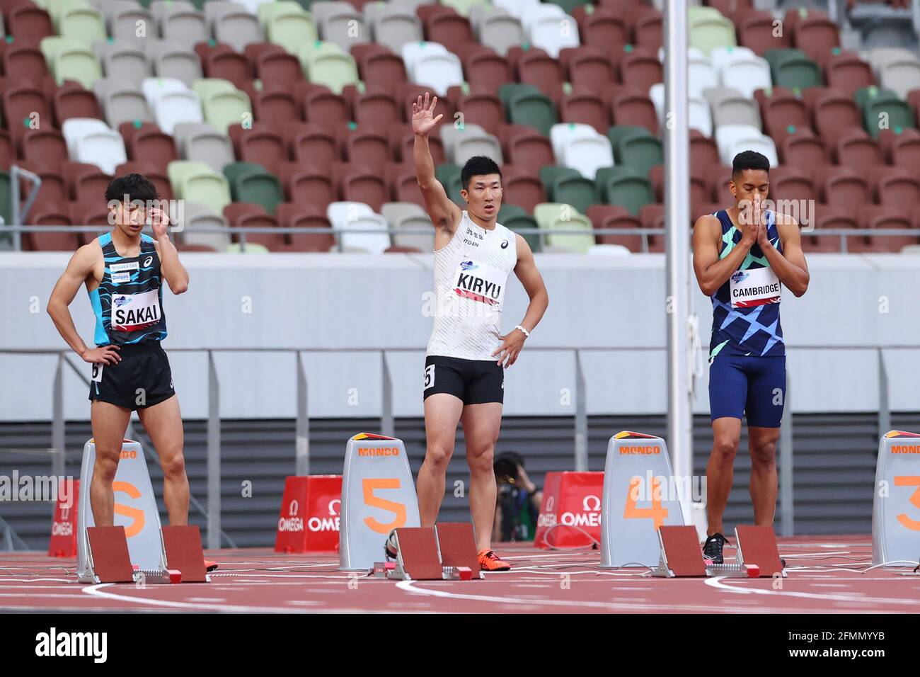 Tokyo, Japan. 9th May, 2021. (L-R) Ryuichiro Sakai, Yoshihide Kiryu ...